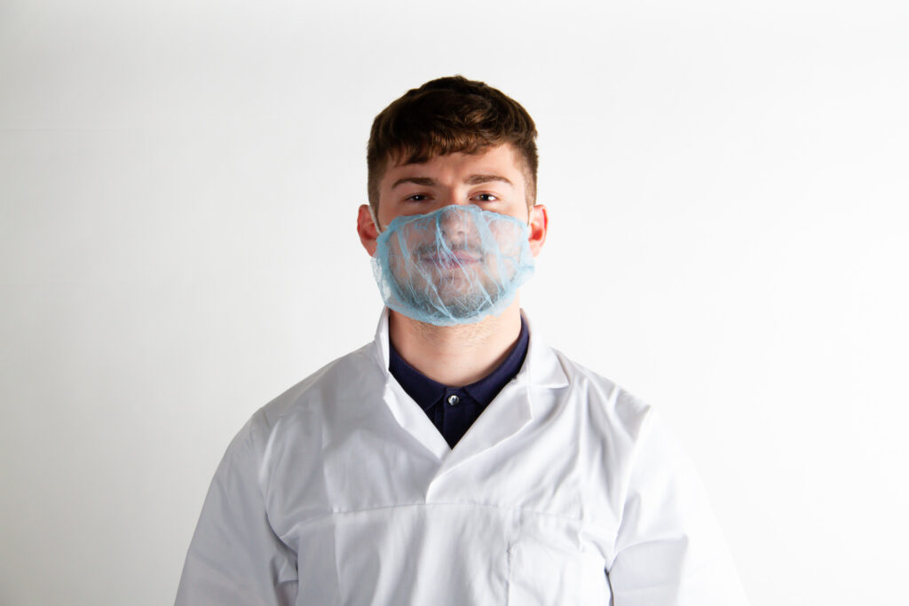 Beard Snoods | Blue Disposable (Pack of 100) - Creeds Direct